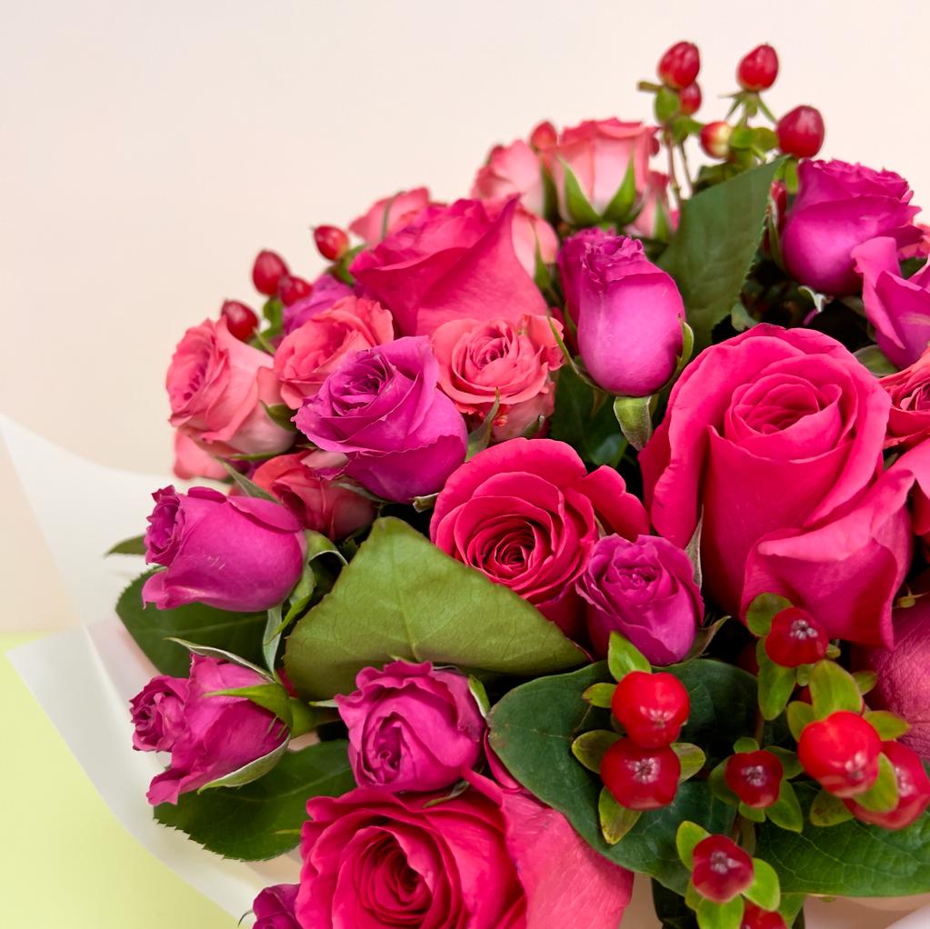 Ramo de Rosas & Mini Rosas Pink | Flores de ocoa