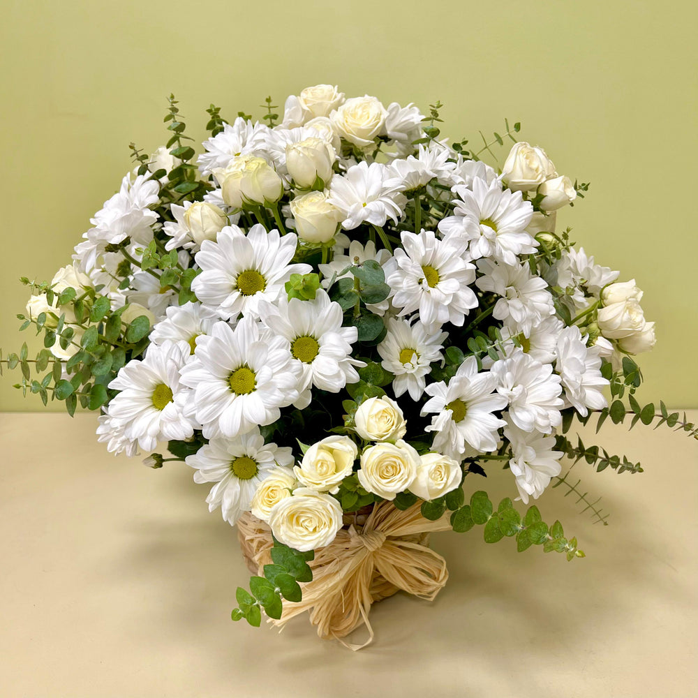 Arreglos florales en canasto | Despacho RM | Flores de ocoa